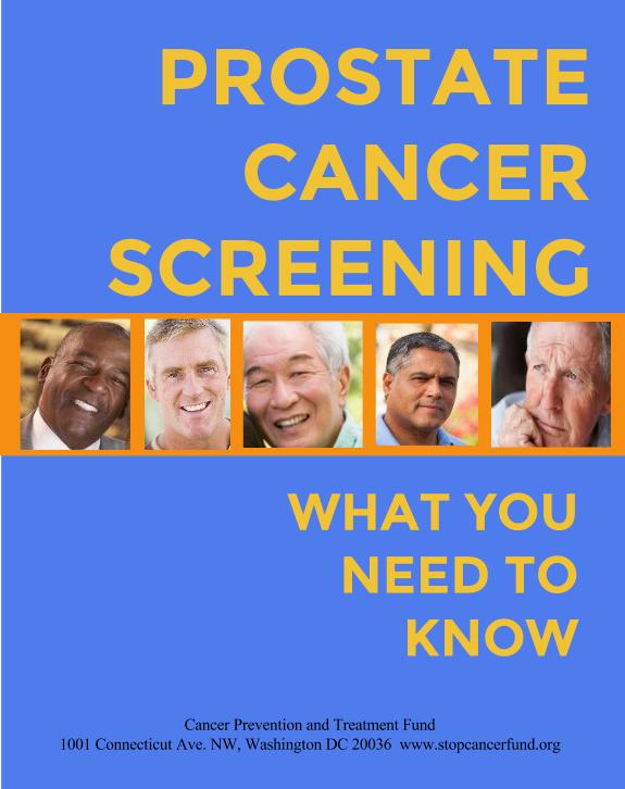 Prostate Cancer Booklet Cover - Stop Cancer Fund